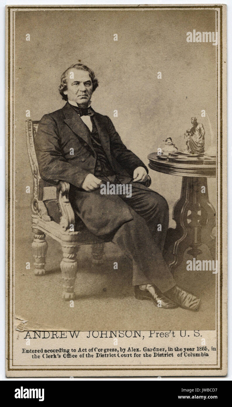 Andrew Johnson, Pres't U.S. - Civil War Photographs Stock Photo - Alamy