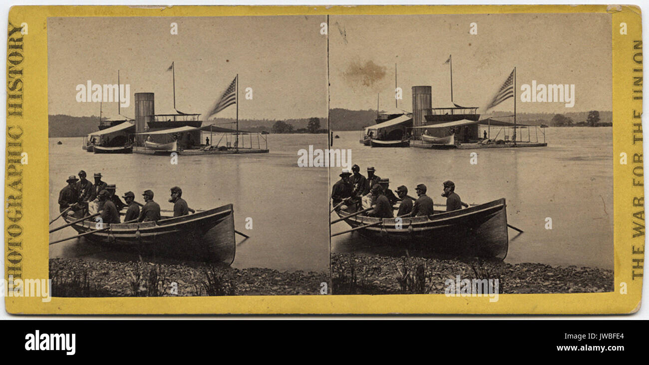 Double Turretted Monitor Onondaga, on the James River. - Civil War ...