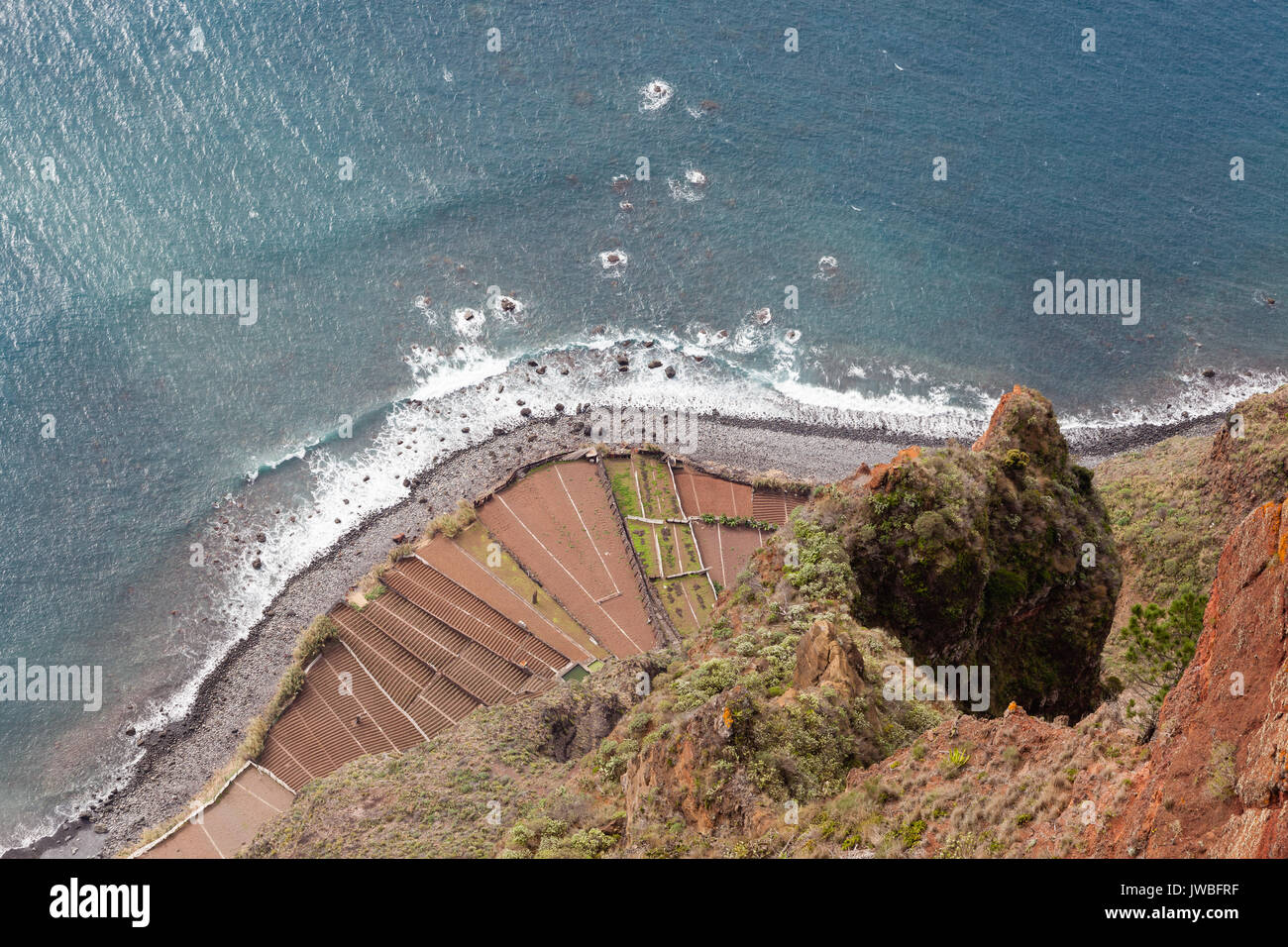 The Cabo Girao Viewpoint is on the Portuguese island of Madeira and is ...