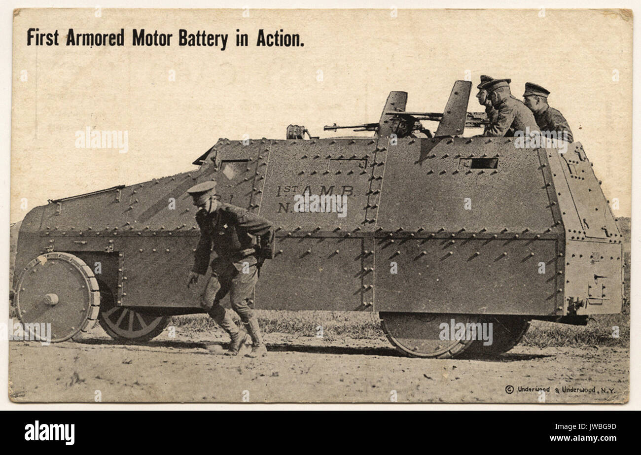 First Armored Motor Battery in Action - American Border Troops and the ...