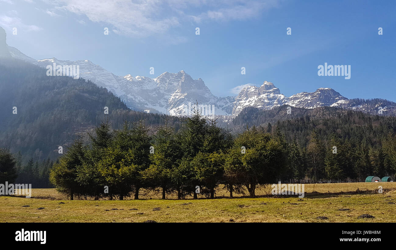 Austrian Alps in March Stock Photo - Alamy