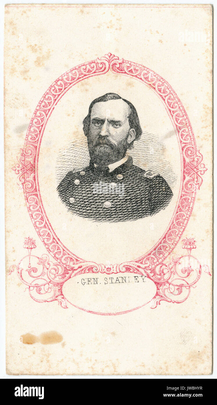 Gen. Stanley - Civil War Photographs Stock Photo - Alamy