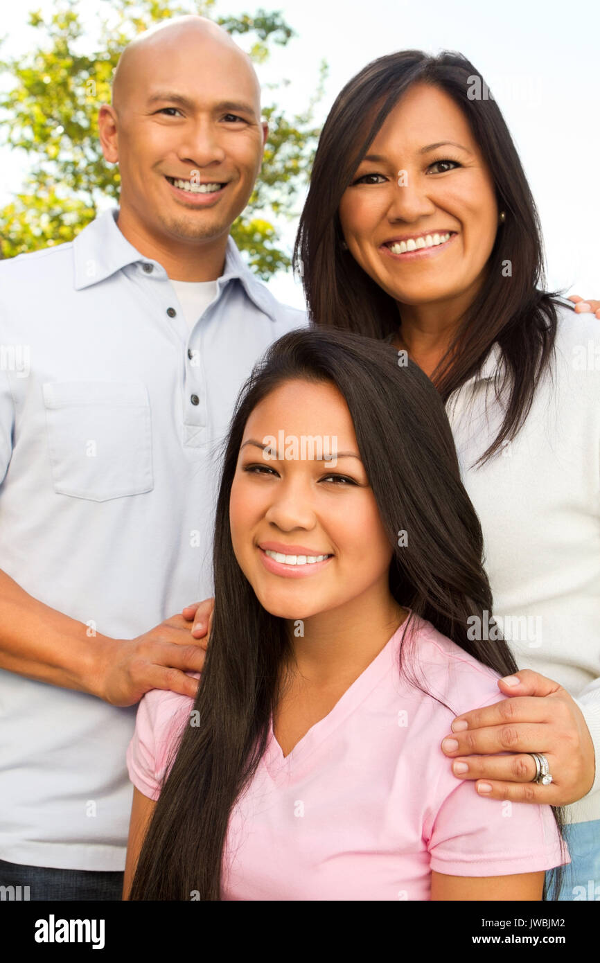 Happy Asian Family Stock Photo - Alamy