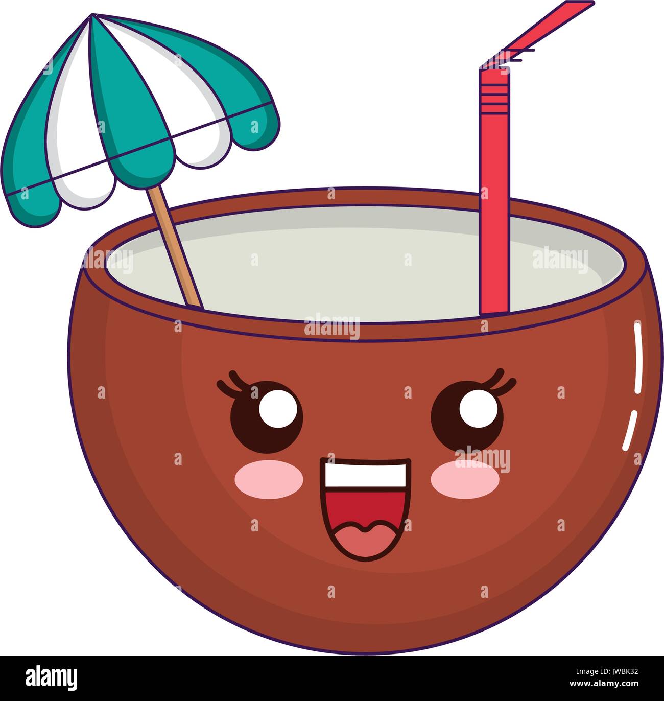 coconut cocktail icon Stock Vector Image & Art - Alamy