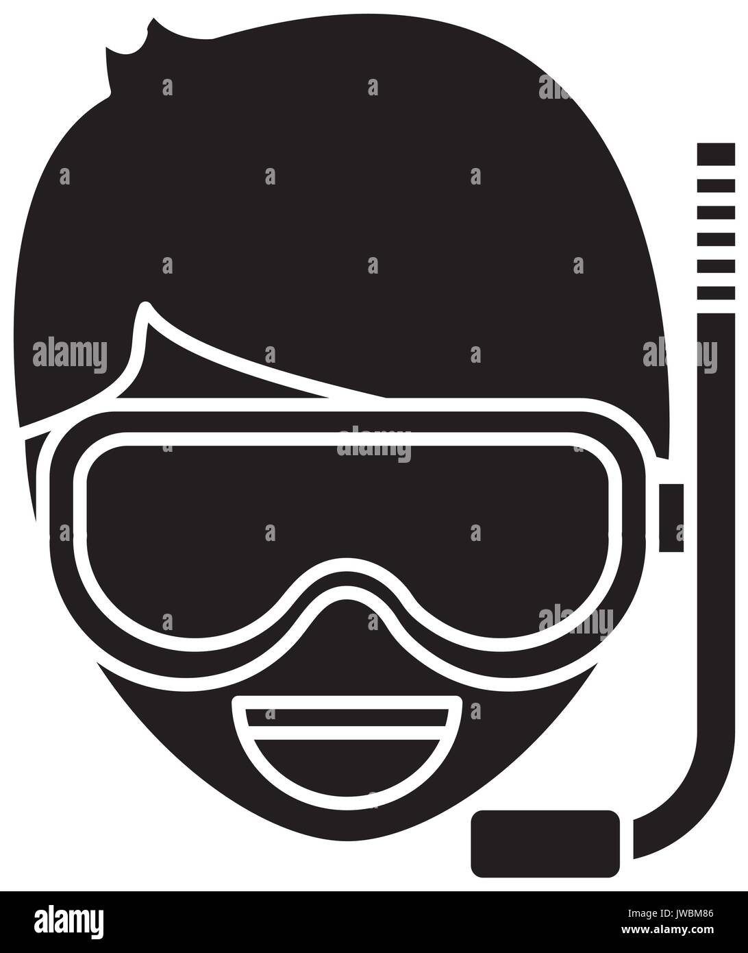 Snorkel mask design Stock Vector Image & Art - Alamy
