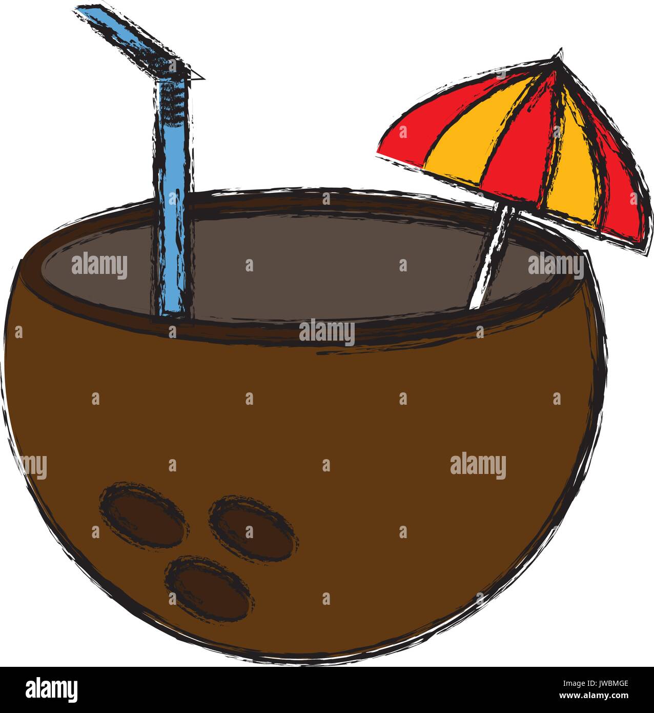 coconut cocktail icon Stock Vector Image & Art - Alamy