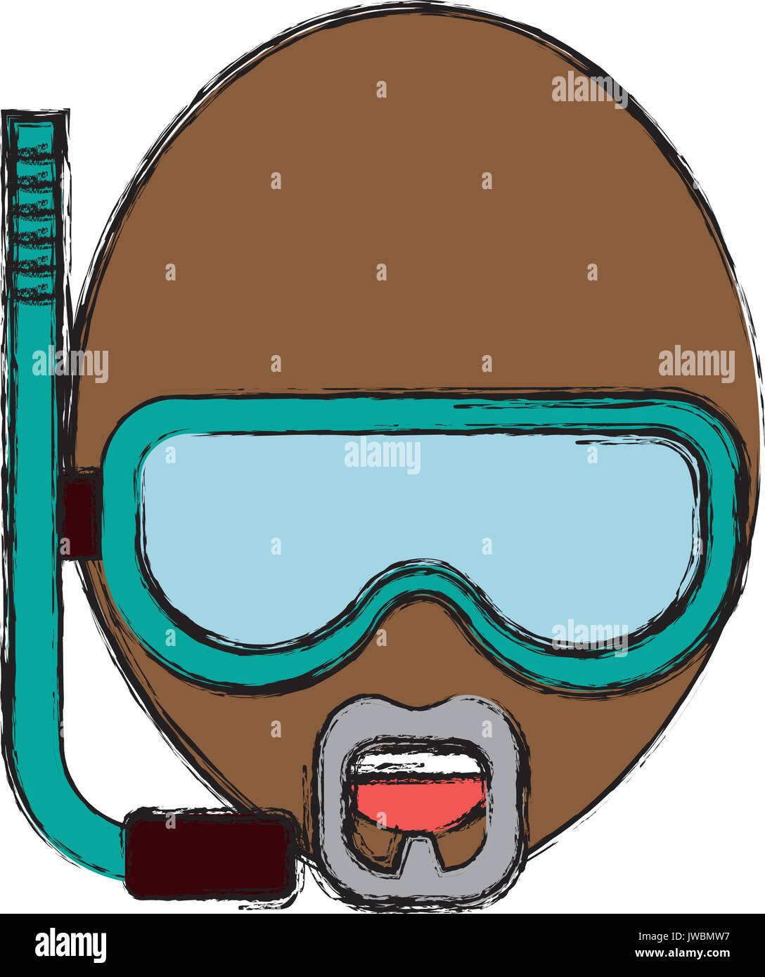 Snorkel mask design Stock Vector Image & Art - Alamy