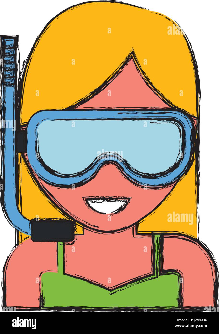 Snorkel mask design Stock Vector Image & Art - Alamy