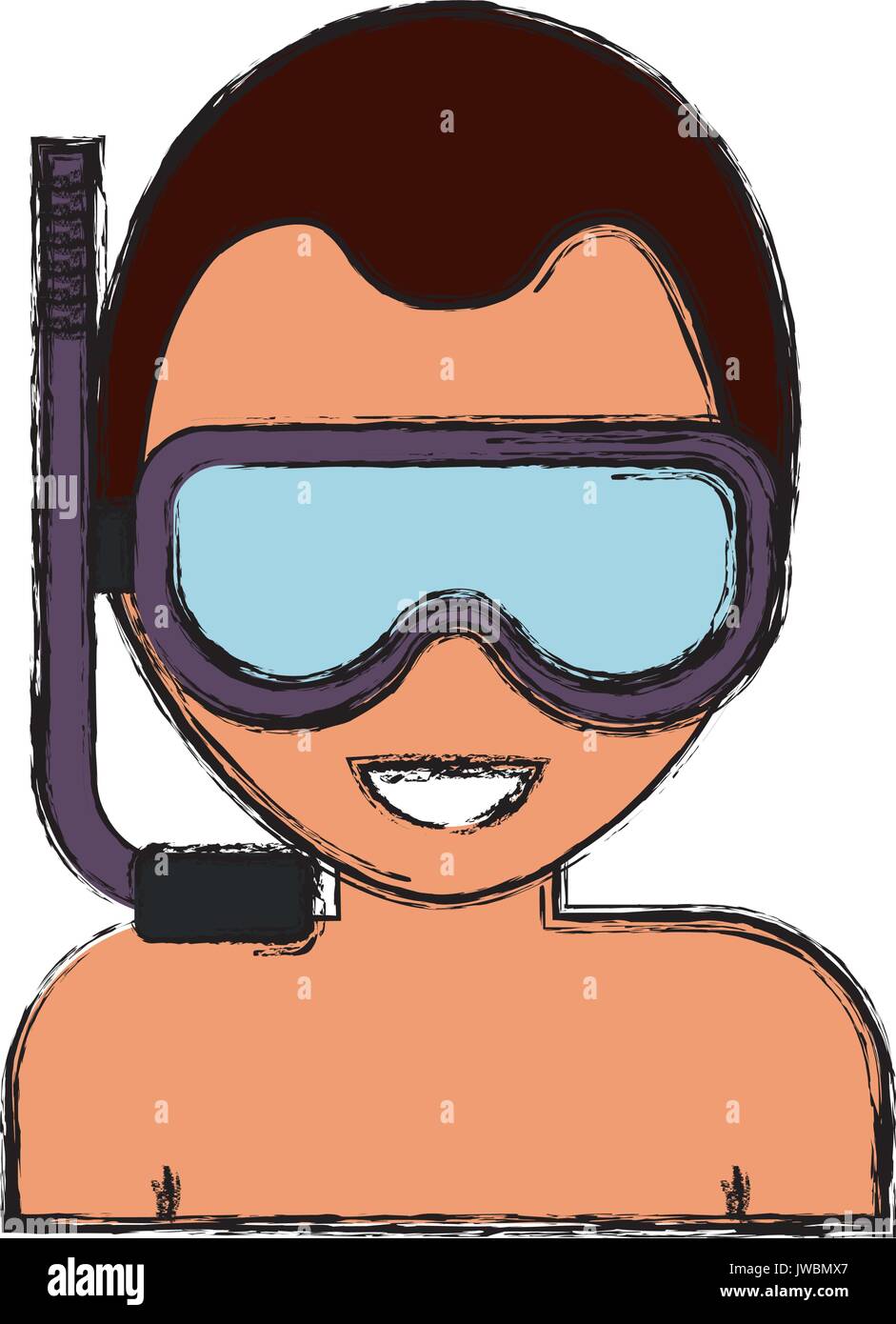 Snorkel mask design Stock Vector Image & Art - Alamy