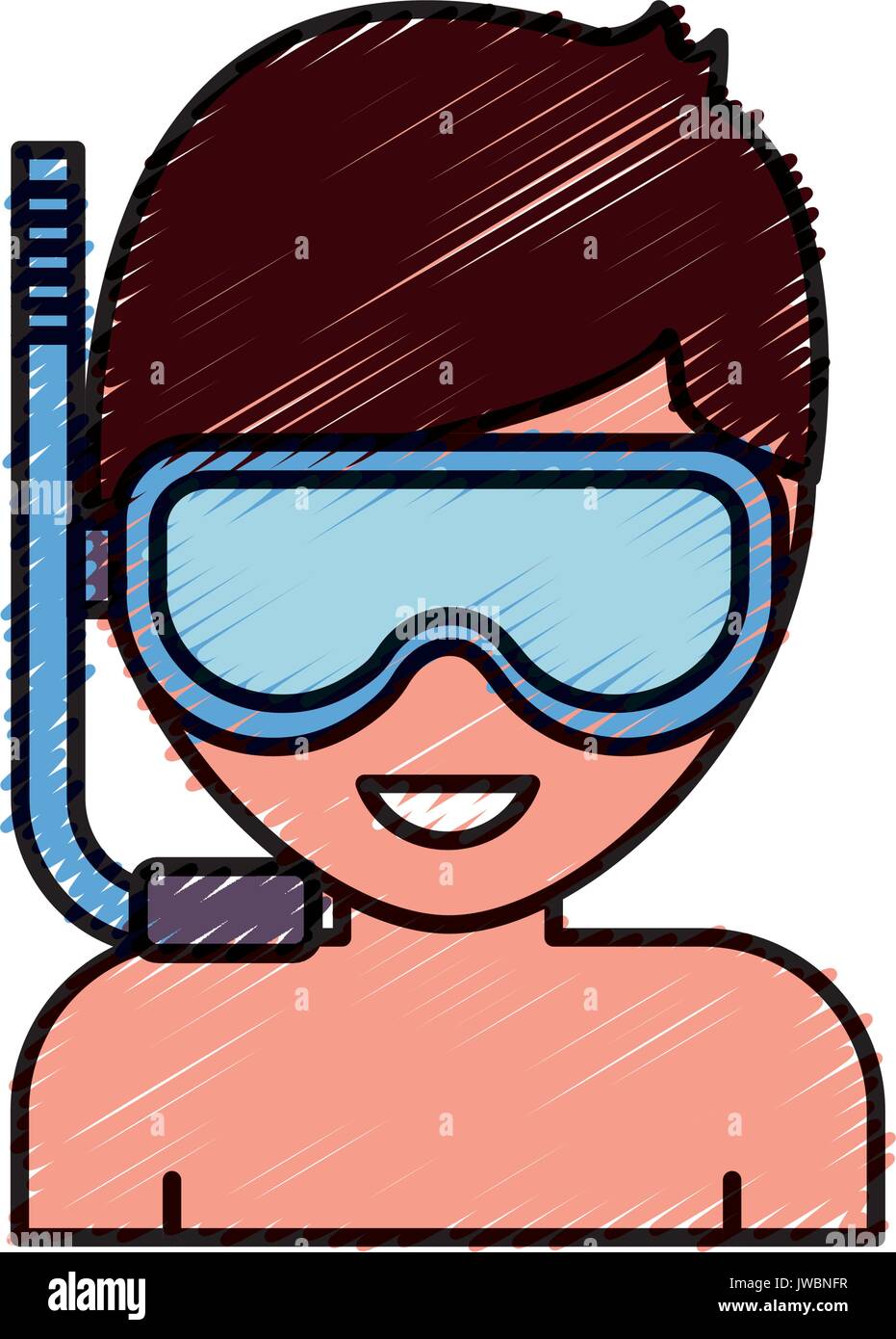 Snorkel mask design Stock Vector Image & Art - Alamy