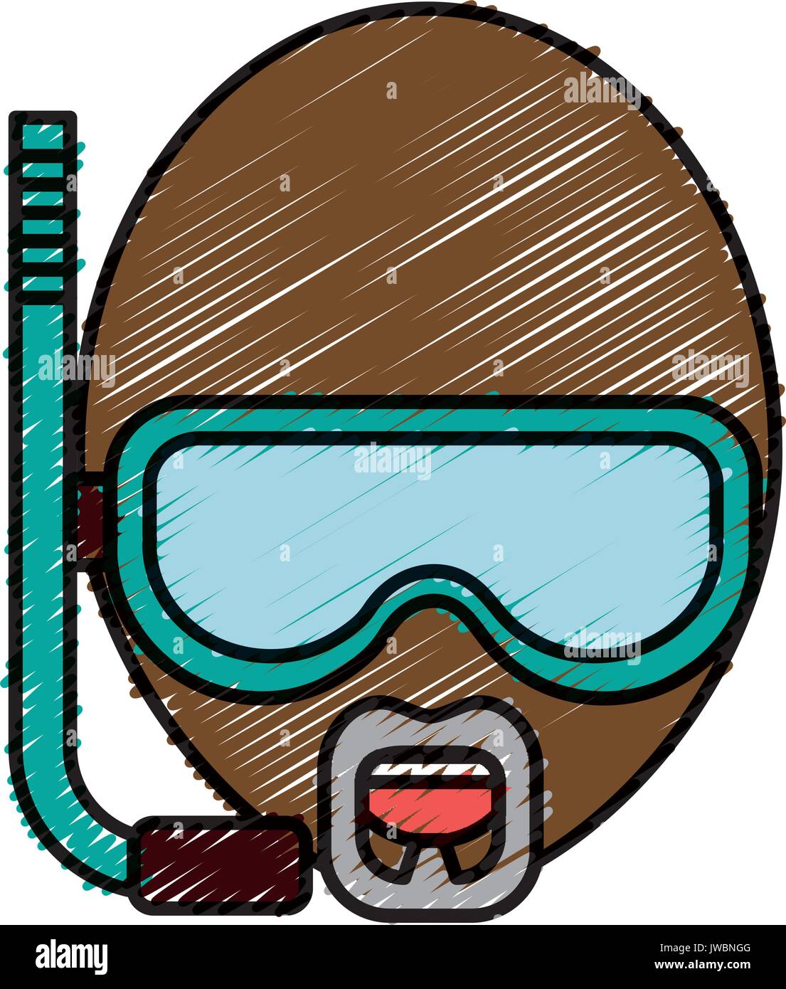 Snorkel mask design Stock Vector Image & Art - Alamy