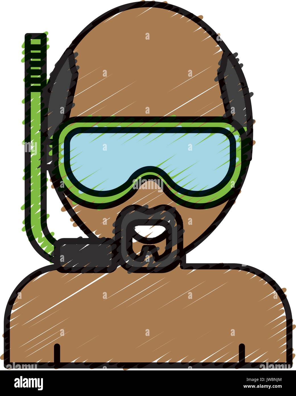 Snorkel mask design Stock Vector Image & Art - Alamy