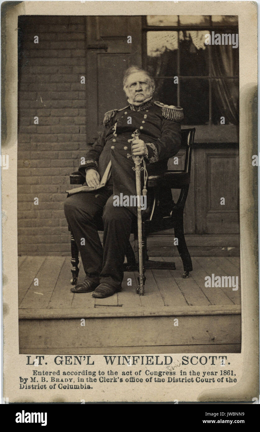 Lt. Gen'l Winfield Scott - Civil War Photographs Stock Photo - Alamy