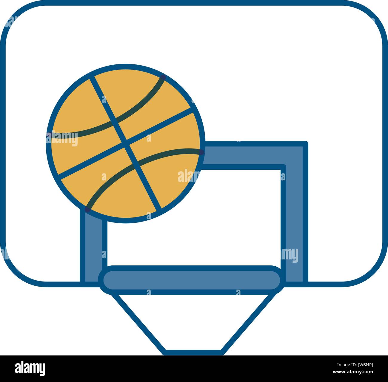 basketball ball and board icon Stock Vector Image & Art - Alamy