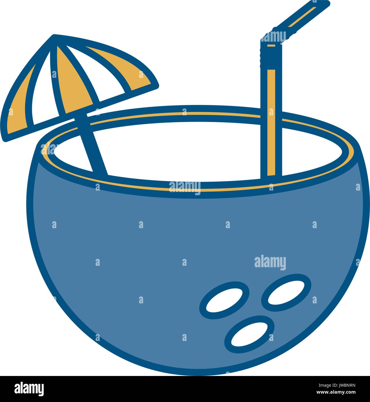 coconut cocktail icon Stock Vector Image & Art - Alamy