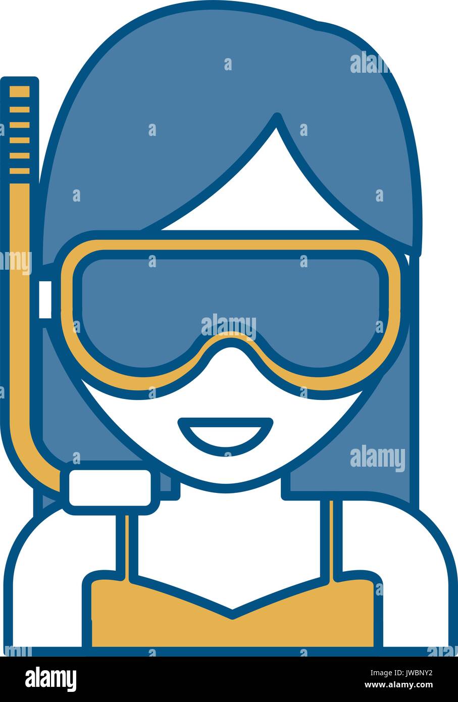 Snorkel mask design Stock Vector Image & Art - Alamy