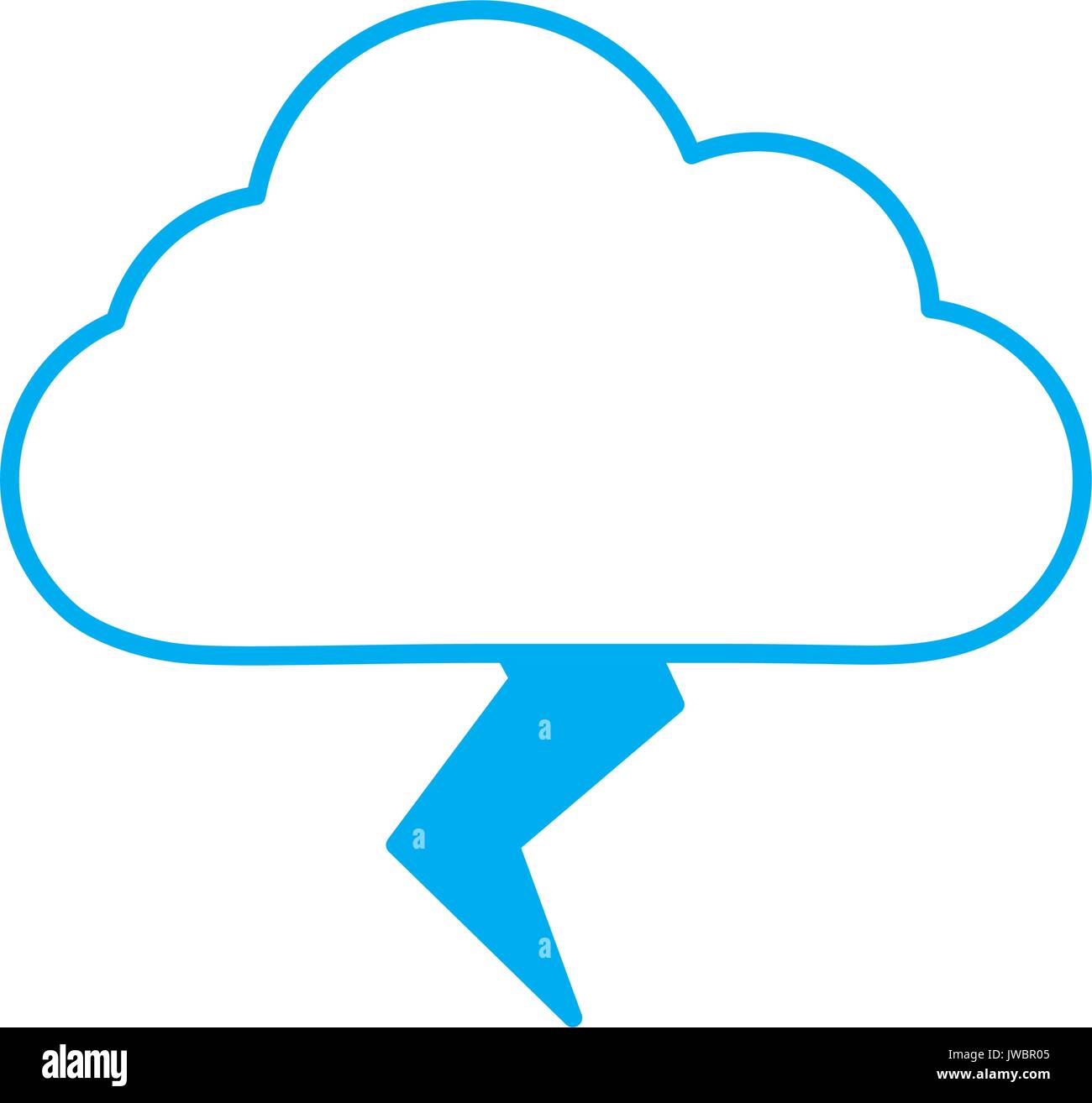 cloud and thunder icon Stock Vector Image & Art - Alamy