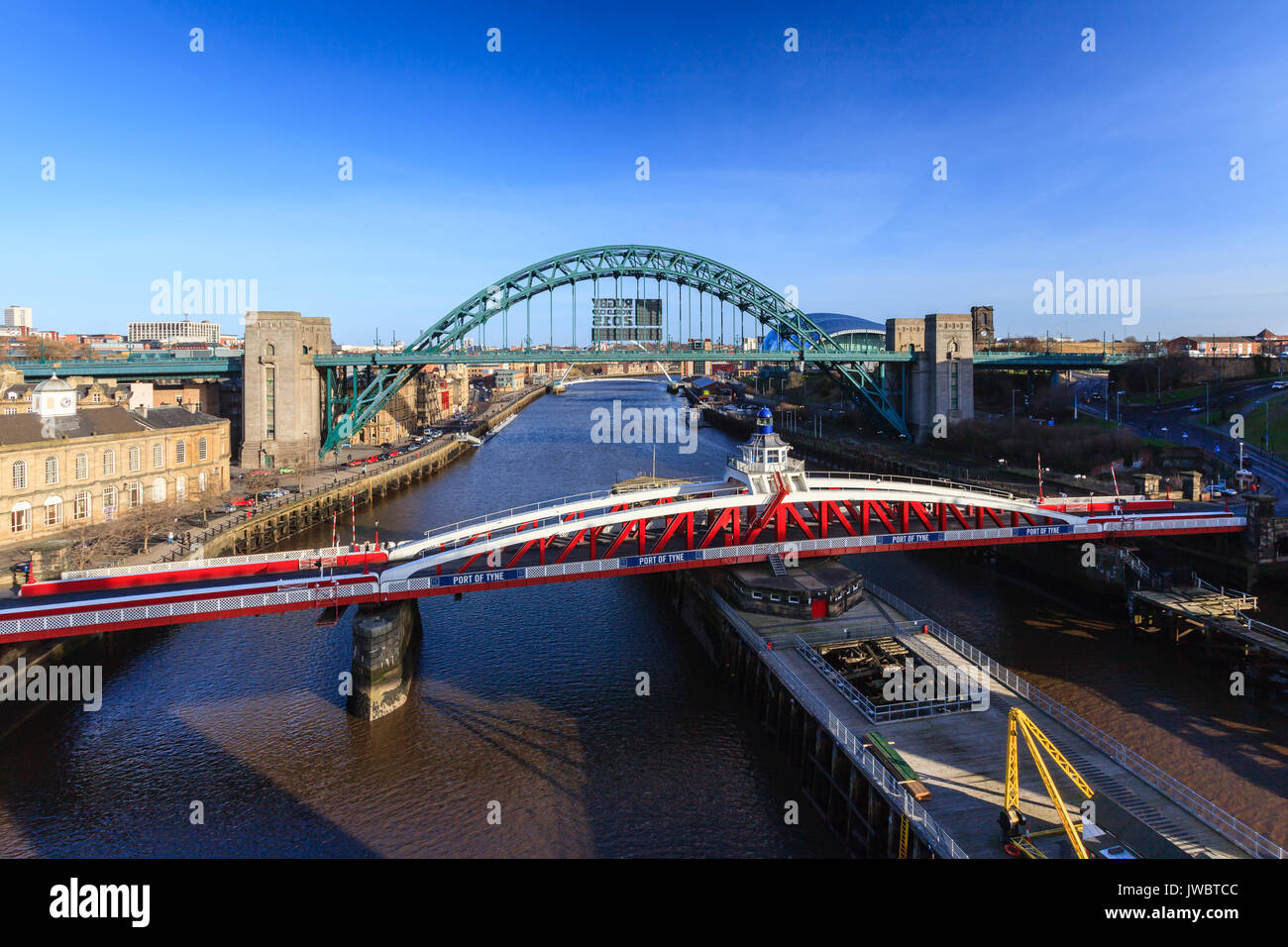 The Swing Bridge is a swing bridge over the River Tyne, England ...