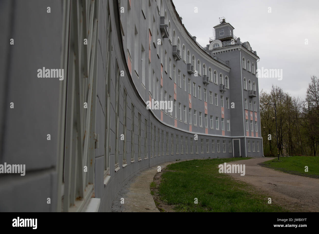 Nice european style building curved line architecture Stock Photo - Alamy