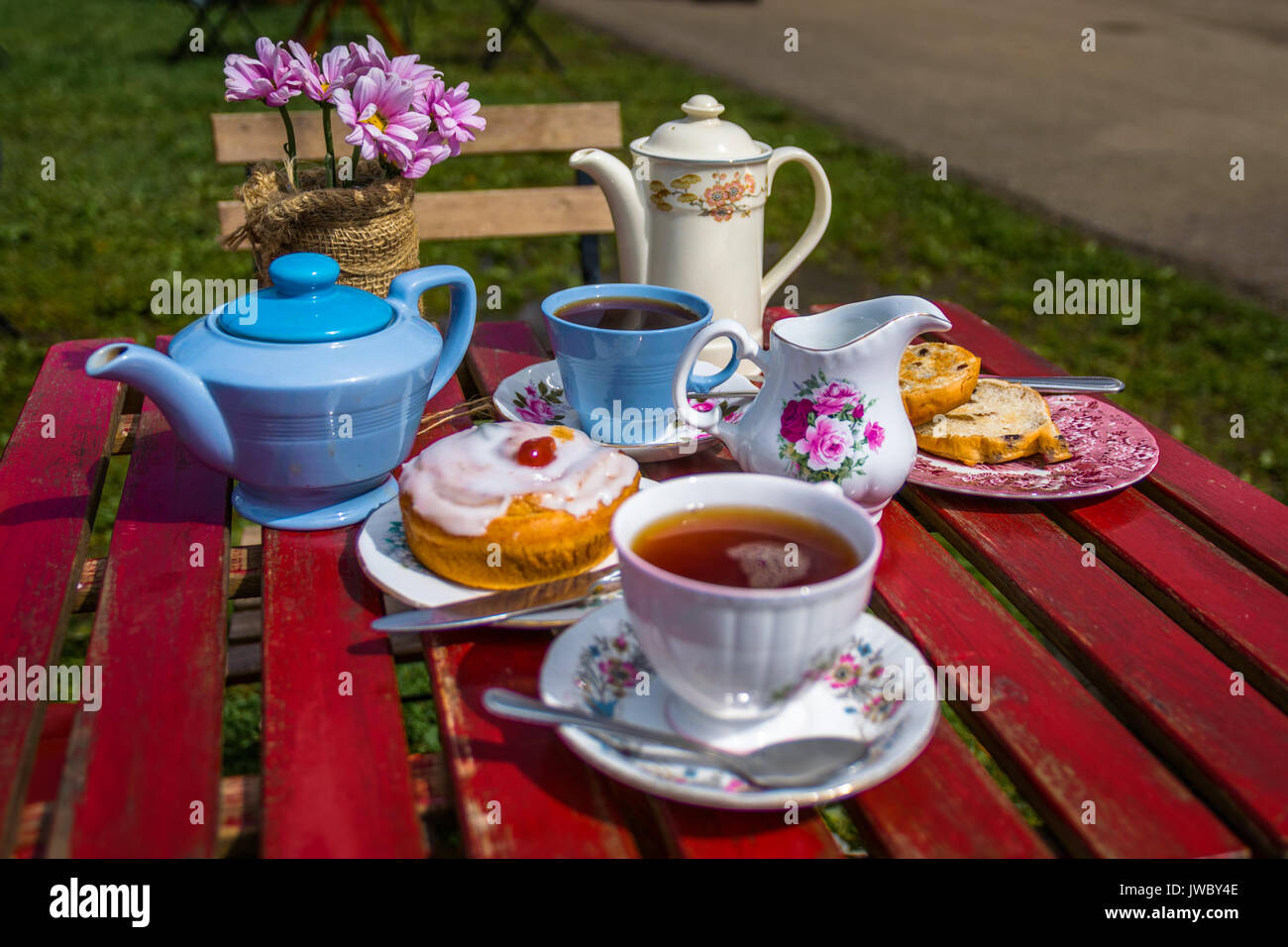 Typical British Afternoon Tea Stock Photo - Alamy
