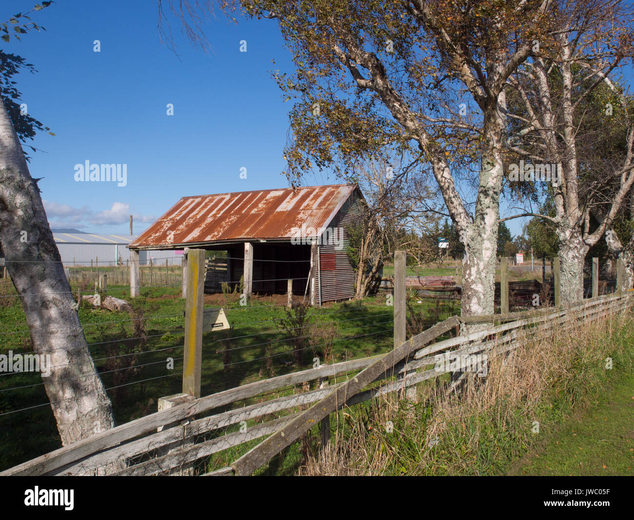Rusty Farm Barn Stock Photo - Alamy