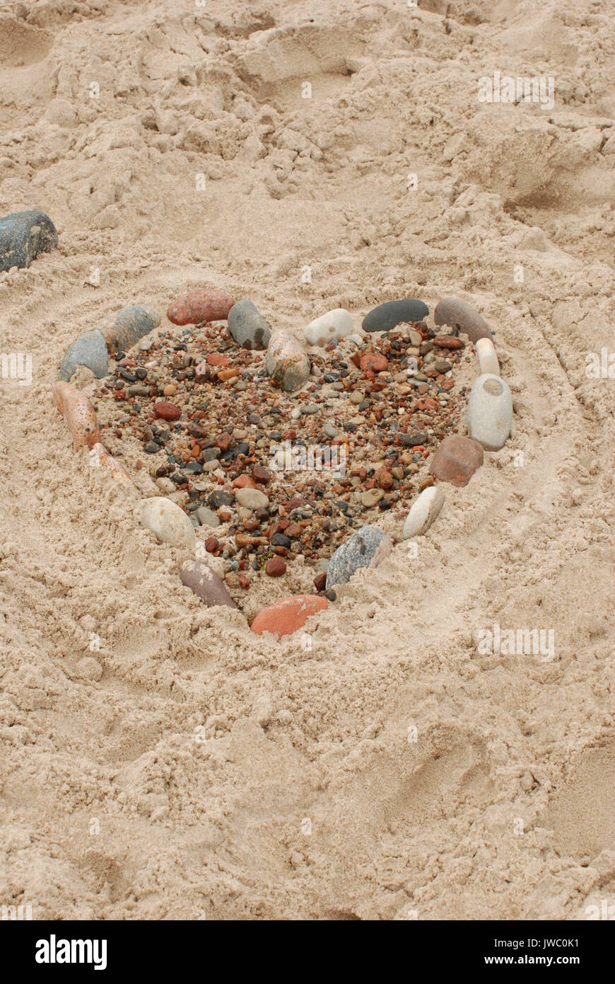 Beautiful heart small sea hi-res stock photography and images - Alamy