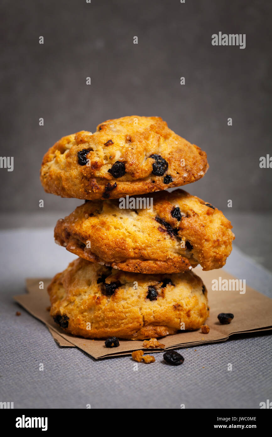 Blueberry Scones Pastry Stock Photo - Alamy