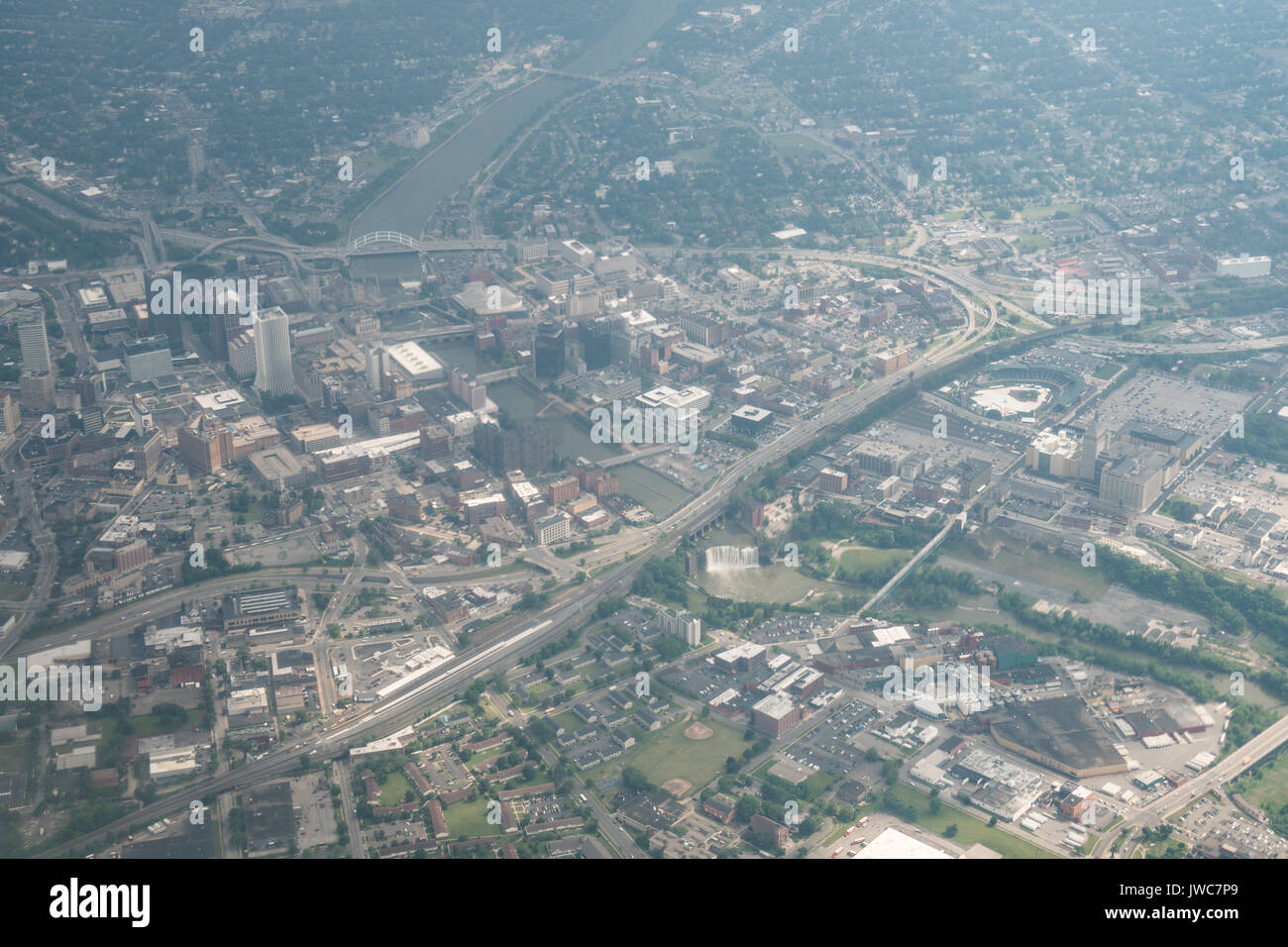 Aerial view of Rochester, New York and surrounding area Stock Photo - Alamy
