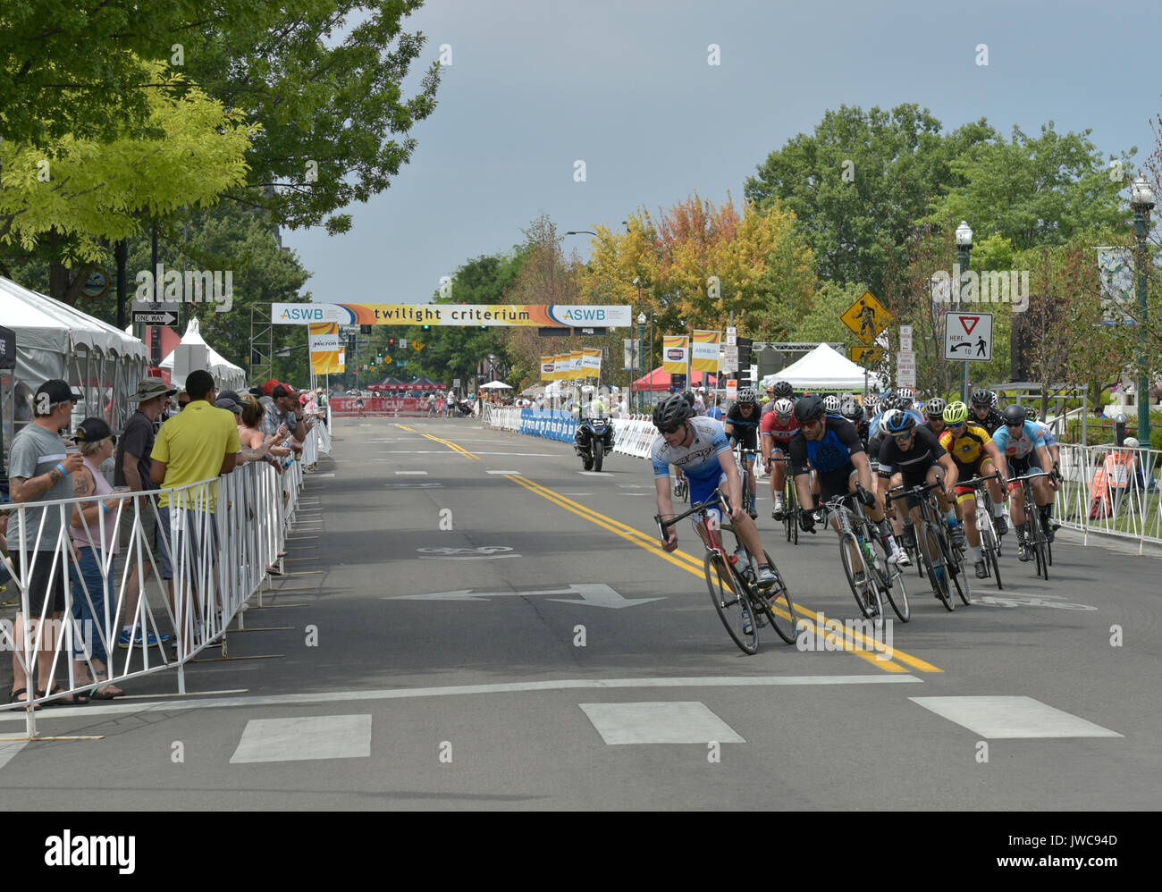 Twilight Criterium, Bicycle Race, Boise, Idaho, USA, criterium, bicycle ...