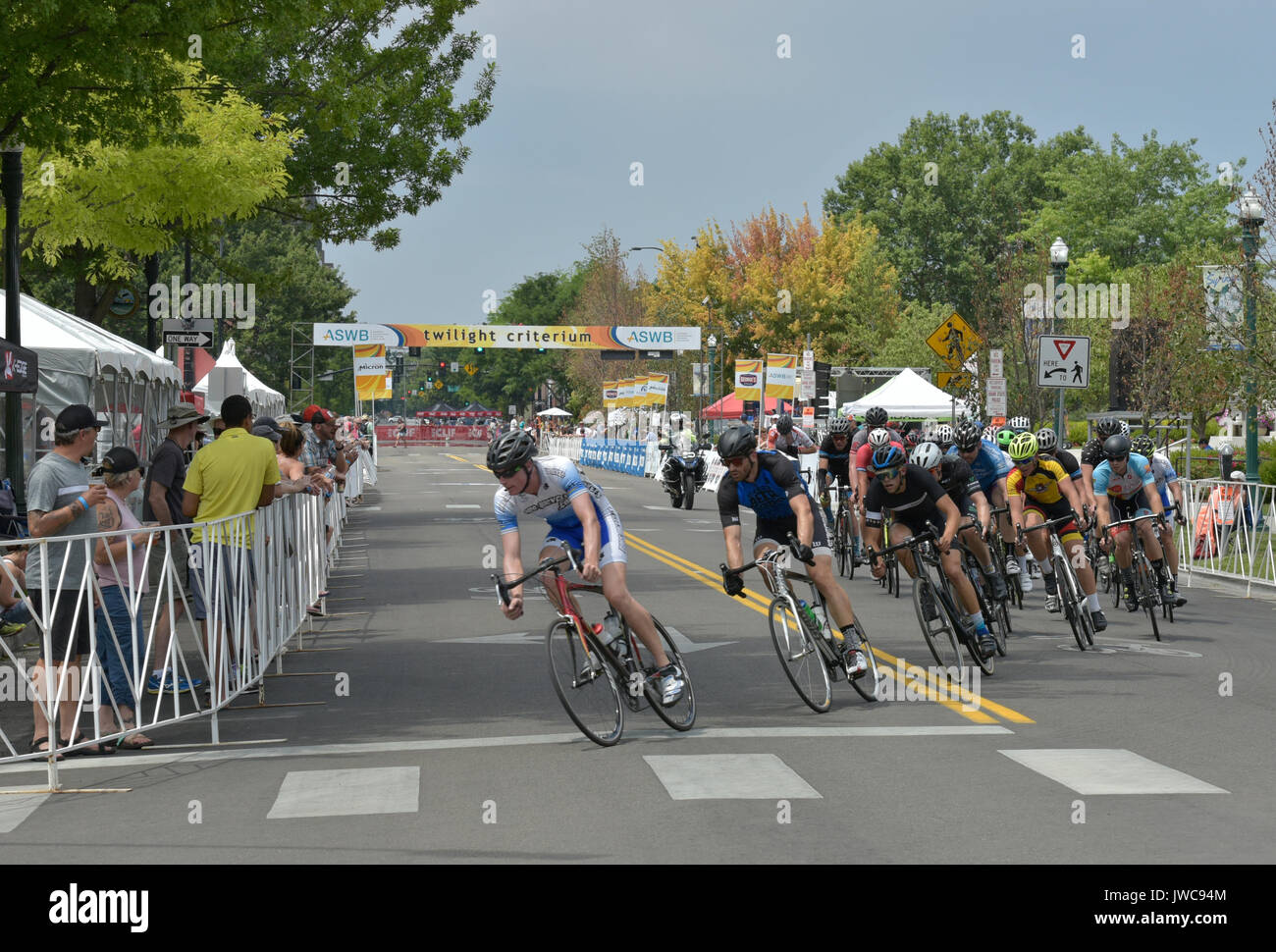 Twilight Criterium, Bicycle Race, Boise, Idaho, USA, criterium, bicycle ...