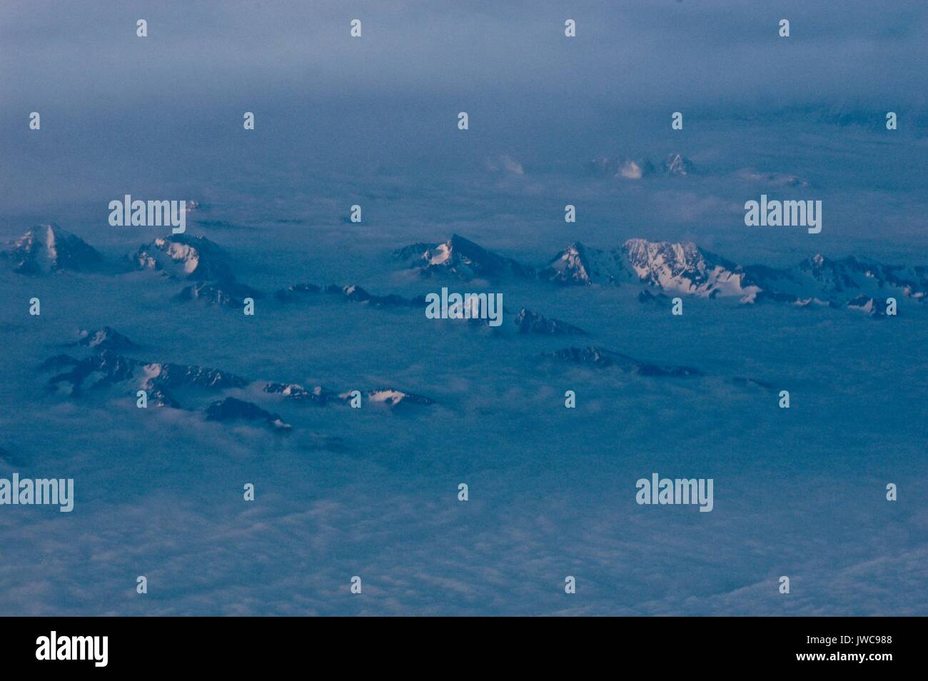 Aerial view of Greenland Stock Photo - Alamy