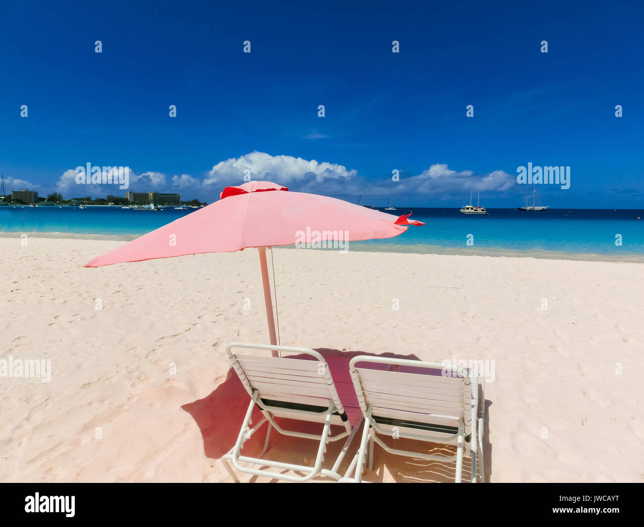 The tropical beach, Barbados, Caribbean Stock Photo - Alamy