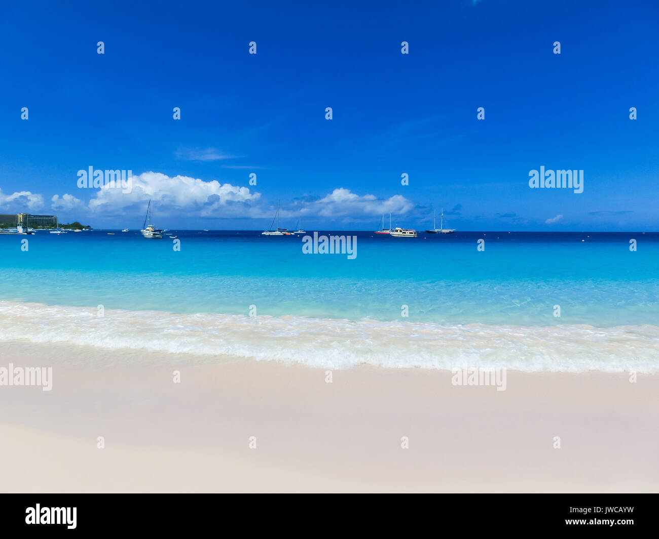 The tropical beach, Barbados, Caribbean Stock Photo - Alamy