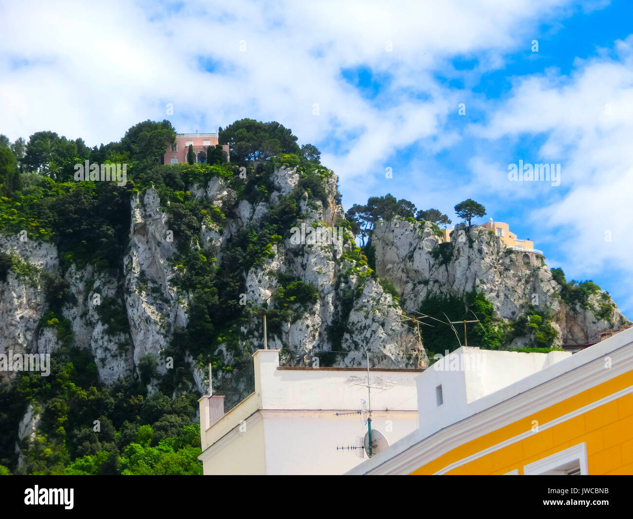 Panoramic view of the beautiful town Capri Stock Photo - Alamy