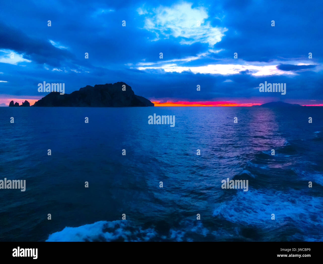 Capri sunset summer hi-res stock photography and images - Alamy