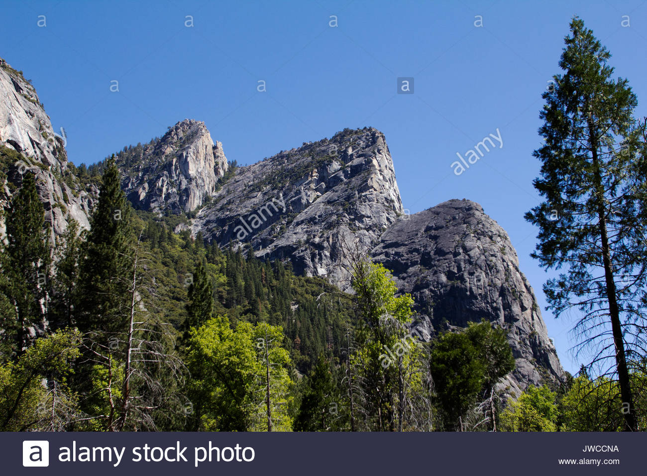 Three Brothers Yosemite National Park High Resolution Stock Photography ...