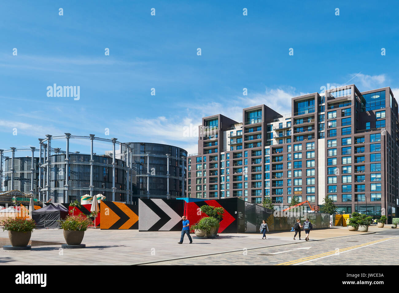 New buildings at Lewis Cubitt Sqaure near Coal Drops Yard, King's Cross ...