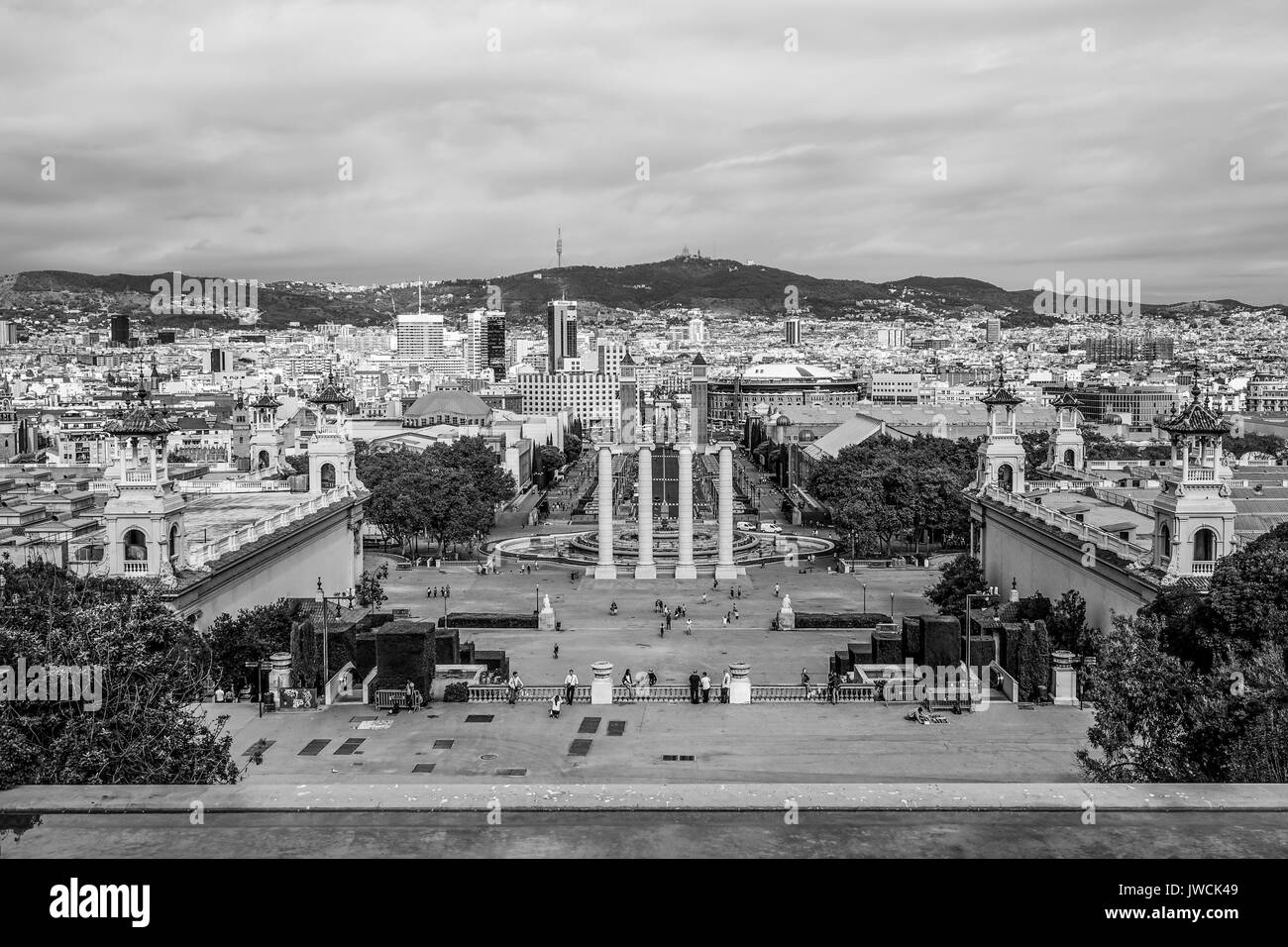 Wide shot aerial Black and White Stock Photos & Images - Alamy