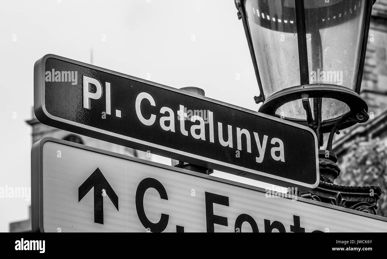 Catalonian square Black and White Stock Photos & Images - Alamy