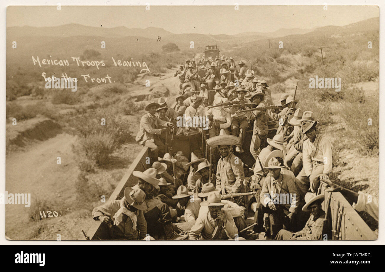 Mexican Troops leaving for the Front - American Border Troops and the ...