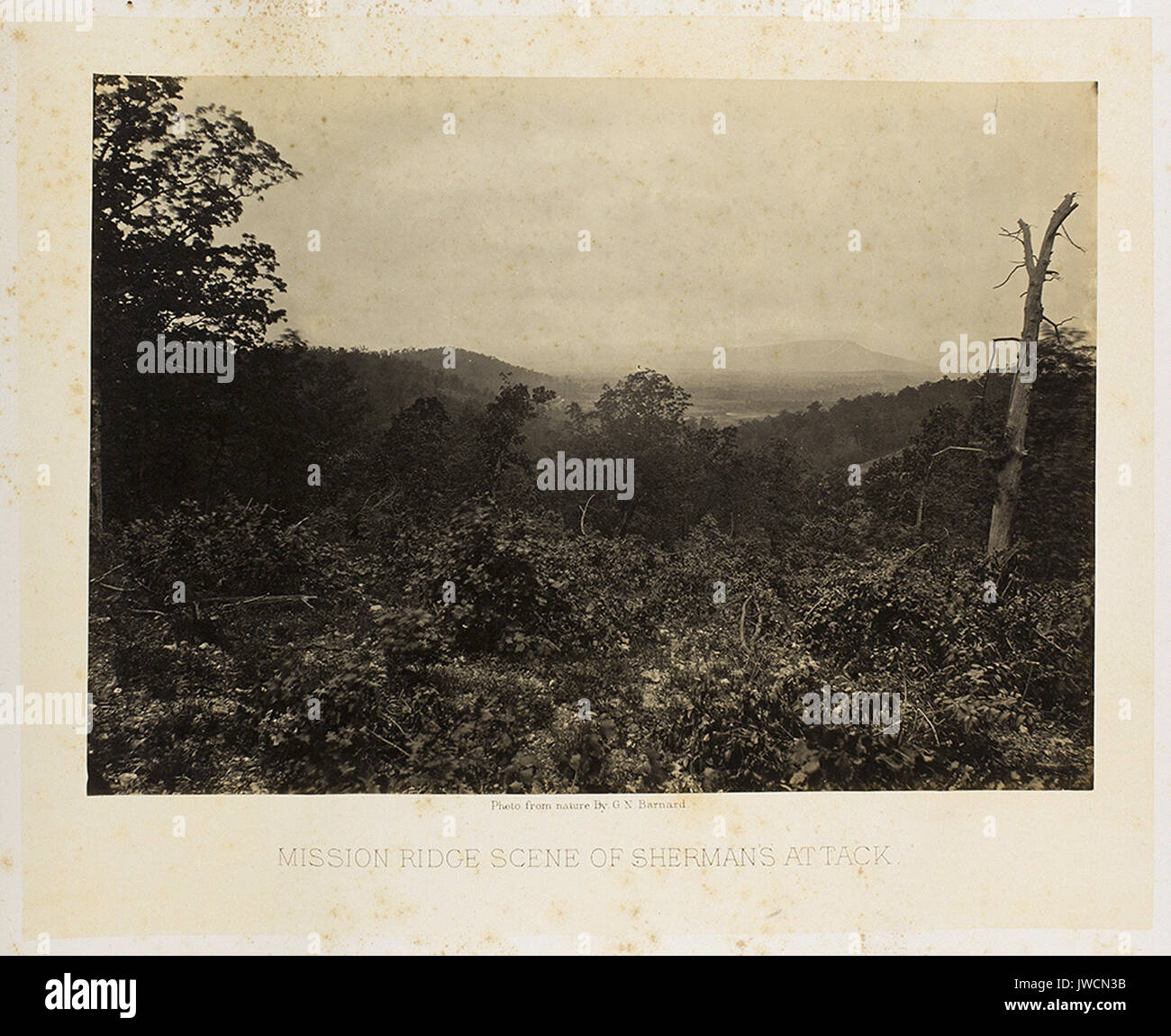 Mission Ridge scene of Sherman's attack. - Civil War Photographs Stock ...
