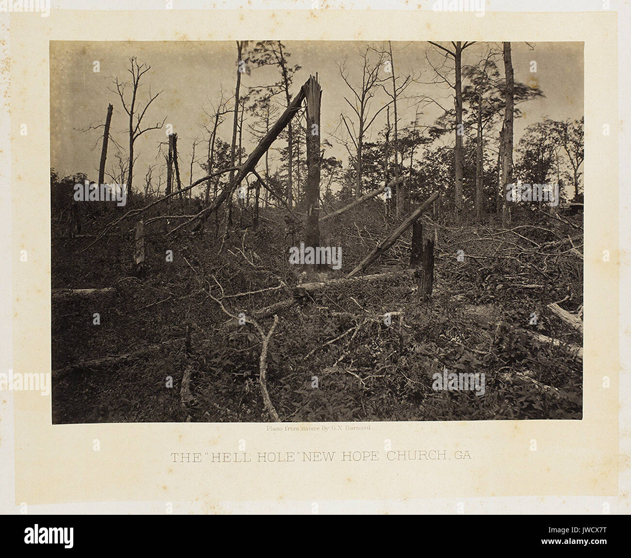 The ''Hell Hole'' New Hope Church, GA. - Civil War Photographs Stock ...