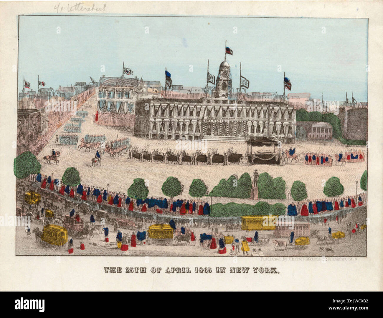 The 25th of April 1865 in New York - Civil War Photographs Stock Photo ...