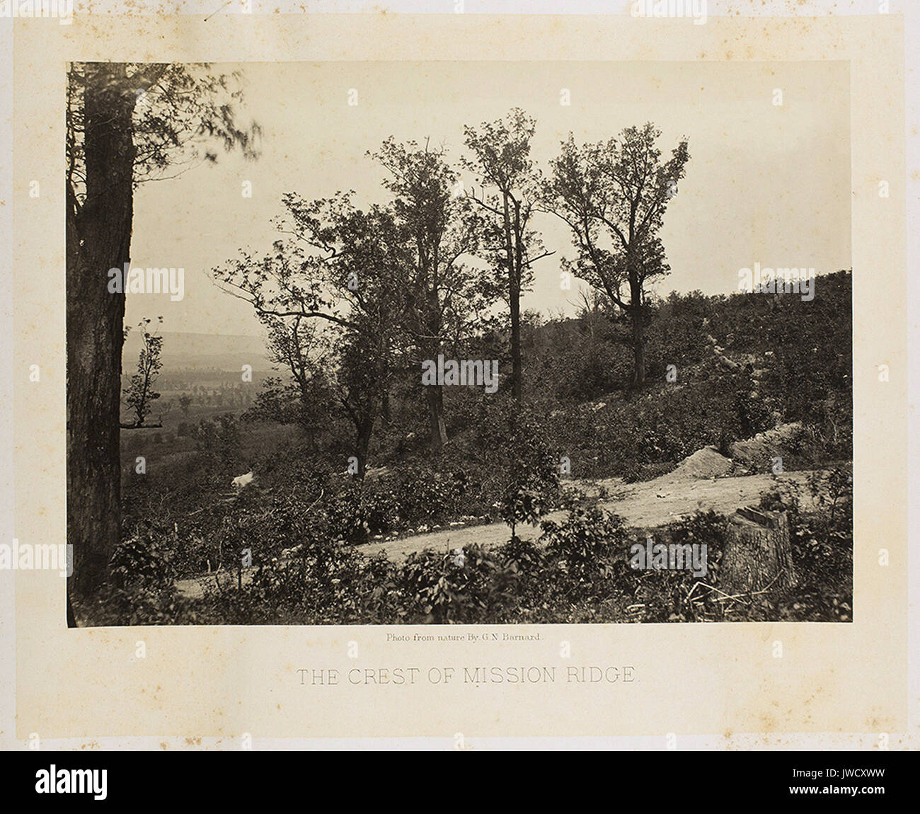 The Crest of Mission Ridge. - Civil War Photographs Stock Photo - Alamy
