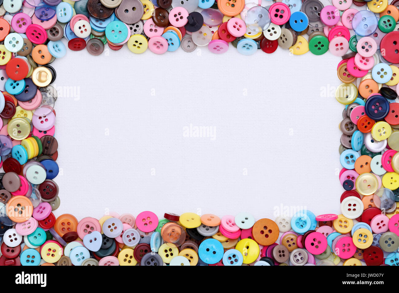 buttons frame with colored buttons on white texture background Stock ...