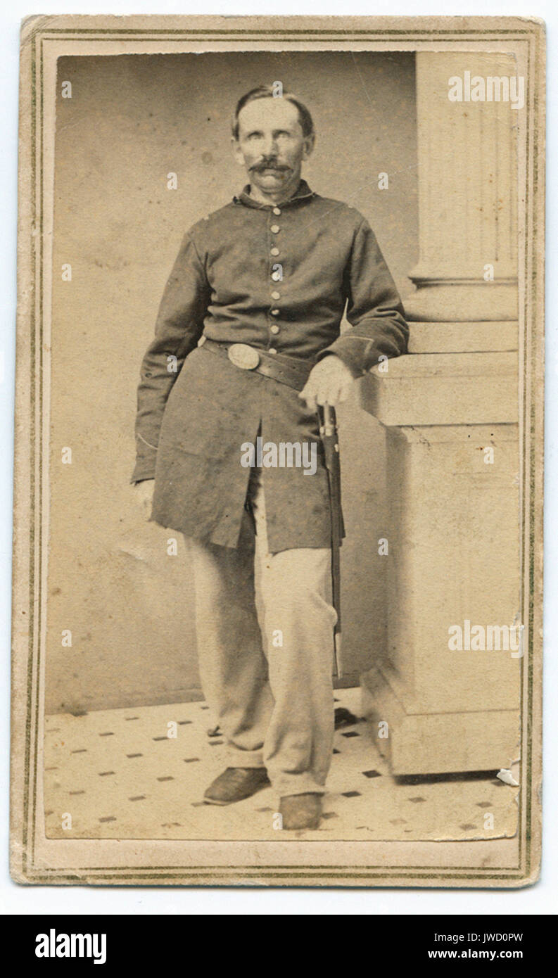 Union Private with Bayonet - Civil War Photographs Stock Photo - Alamy
