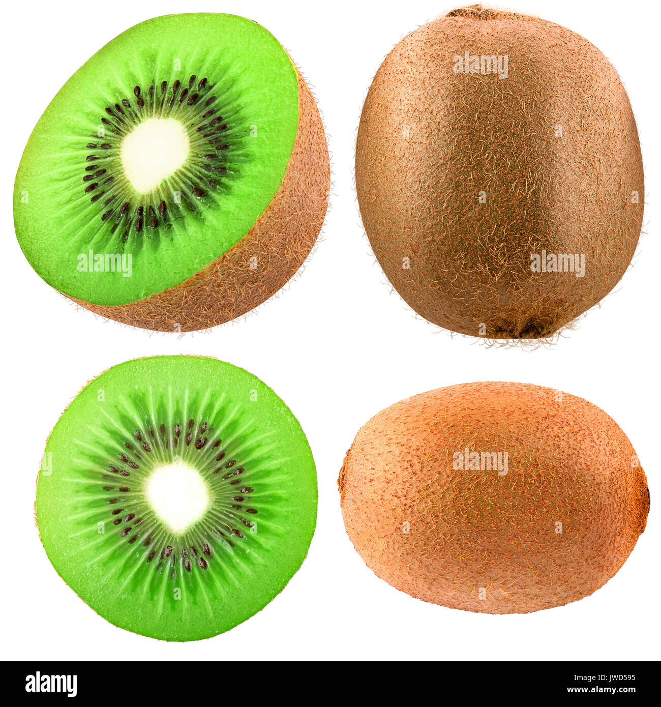 Isolated kiwi. Collection of kiwi isolated on white background as ...