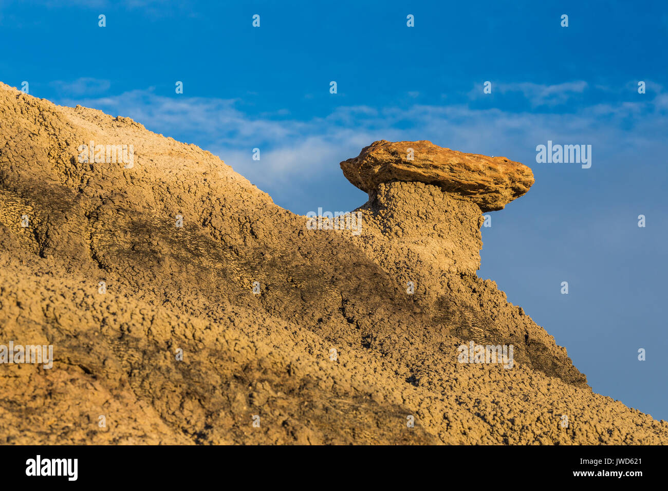Caprock formation in the Bisti/De-Na-Zin Wilderness near Farmington ...