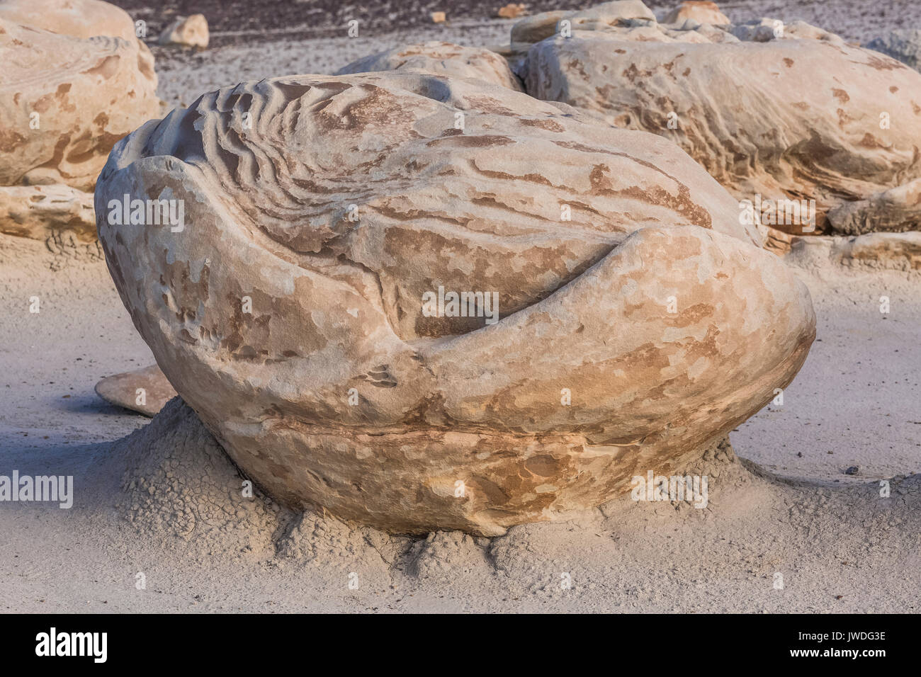 Limestone formations known as "Cracked Eggs" or "The Nursery" in the ...
