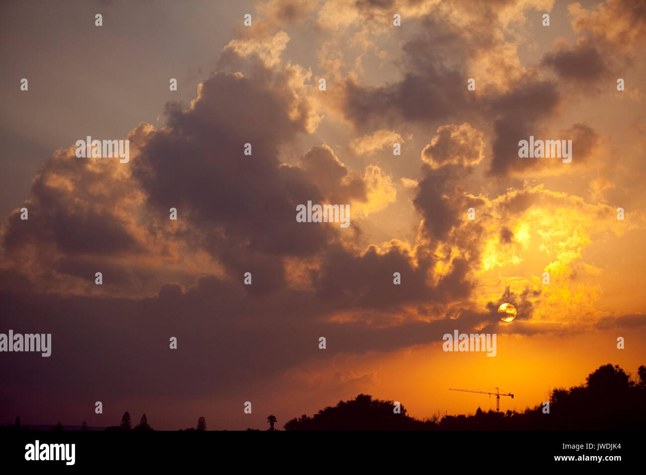 Amazing sunset in Israel Views of the Holy Land Stock Photo - Alamy